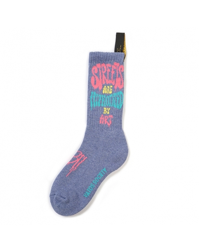 OLD SKOOL SKATE SOCKS BLUE