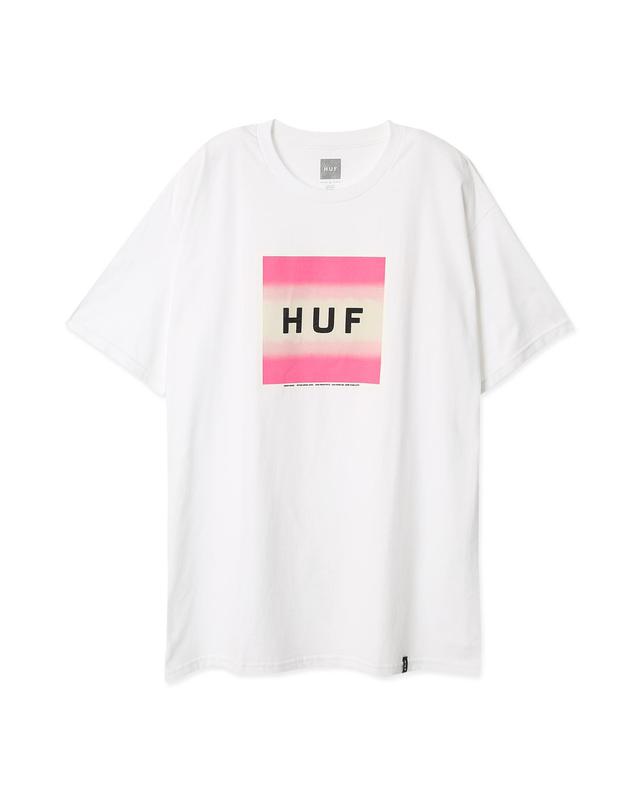 [HUF]POSTER BOX LOGO TEE WHITE HEATHER 허프